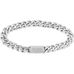 HUGO BOSS Herren Armband "Chain Link", Edelstahl, silber
