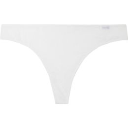 Calvin Klein Sheer Marquisette Tanga, halbtransparent, für Damen, weiß, XL