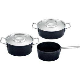 Fissler Topfset, 3 teilig, schwarz