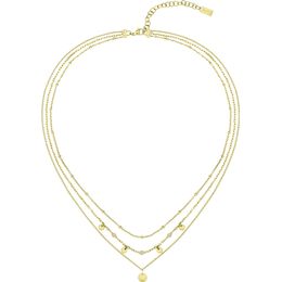 BOSS Damen Kette mit Anhänger "Iris", Edelstahl, gold, 99