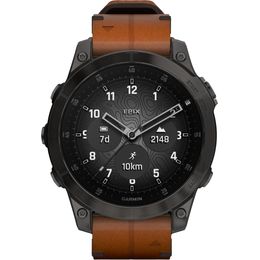 Garmin® Touchscreen Smartwatch EPIX™ SAPPHIRE TITAN "010-02582-30", braun