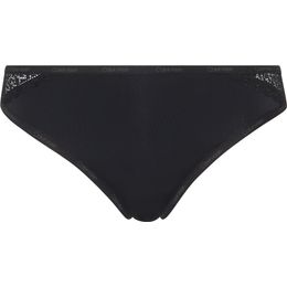 Calvin Klein Flirty Brazilian Slip, Logodetails, Spitze, für Damen, schwarz, XL