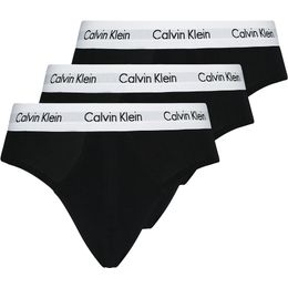 Calvin Klein Hip Briefs, 3er-Pack, Logo-Bund, für Herren, schwarz, XL