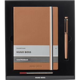 HUGO BOSS Schreibwaren-Set "Essential Iconic", DIN A5, braun