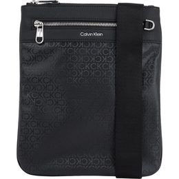 Calvin Klein Umhängetasche, Reißverschlusstaschen, für Herren, schwarz