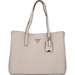 Guess Shopper, Lederimitat, Reißverschluss, Emblem, für Damen, grau