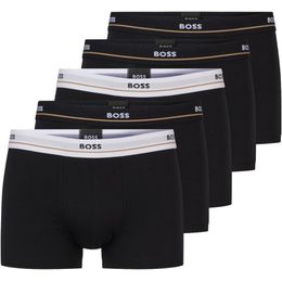 BOSS Bodywear Pants, 5er-Pack, Logo-Bund, für Herren, schwarz, M