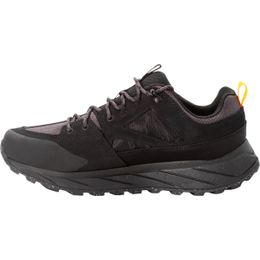 Jack Wolfskin Wanderschuhe "Terraquest Texapore Low", Leder, wasserdicht, für Herren, schwarz, 42 1/2