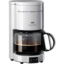 Braun Kaffeemaschine "Aromaster Classic KF 47", OptiBrew System, weiß