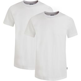 Jockey® T-Shirt, 2er-Pack, Rundhalsausschnitt, für Herren, weiß, S
