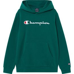 Champion® Hoodie, Logo-Detail, für Kinder, grün, 164