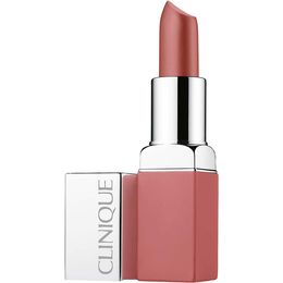 Clinique Pop Matte Lip Colour Lippenstift, Lippen Make-up, lippenstifte, braun (1 BLUSHING), mattierend, Deckkraft: Mittel bis Hoch, hypoallergen,