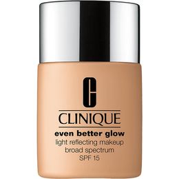 Clinique Even Better Glow Light Reflecting Makeup Spf 15, Gesichts Make-up, foundation, Fluid, beige (CN58 HONEY), strahlend/natürlich/glossy, Deckkraft: Mittel, für sensible haut geeignet,