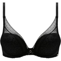 Chantelle Schalen-BH, Spitze, Cups, Bügel, für Damen, schwarz, 80B