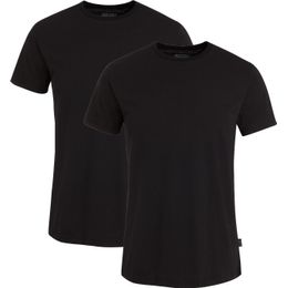 Jockey® T-Shirt, 2er-Pack, Rundhalsausschnitt, für Herren, schwarz, L