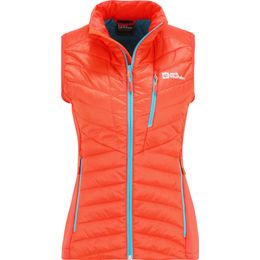 Jack Wolfskin Routeburn Pro Ins Outdoor-Weste, Stehkragen, für Damen, orange, M