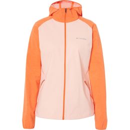 Columbia Heather Canyon Softshelljacke, Kapuze, Reißverschluss, für Damen, orange, S