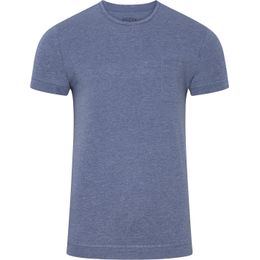 Jockey® T-Shirt, Rundhalsausschnitt, Melange, für Herren, blau, S