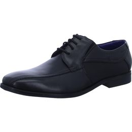 Bugatti Halbschuhe, Leder, Business, elegant, Blockabsatz, für Herren, schwarz, 42