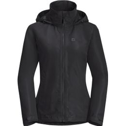 Jack Wolfskin Wanderjacke "ELDERBERG", Kapuze, Stehkragen, für Damen, schwarz, XL