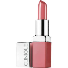 Clinique Lip Colour & Primer, Lippen Make-up, lippenstifte, Stift, rosa (01 NUDE POP), strahlend/schimmernd,