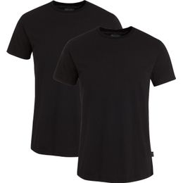 Jockey® T-Shirt, 2er-Pack, Rundhalsausschnitt, für Herren, schwarz, XL