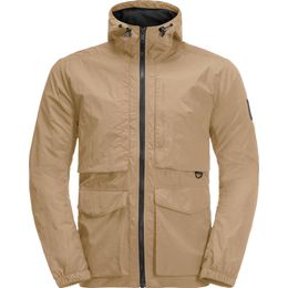 Jack Wolfskin Lightsome Wanderjacke, Stehkragen, für Herren, beige, M