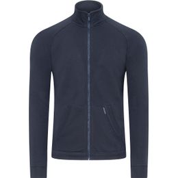 Jockey® Sweatjacke, Stehkragen, Reißverschluss, uni, für Herren, blau, S