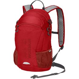 Jack Wolfskin Rucksack, Logo-Print, Frontfach, 19L, rot