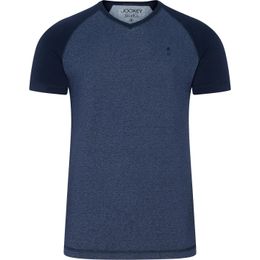 Jockey® T-Shirt, feuchtigkeitsregulierend, meliert, für Herren, blau, XXL