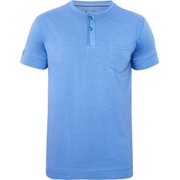 Jockey® Night & Day Schlafshirt, Henley-Ausschnitt, Brusttasche, für Herren, blau, XL