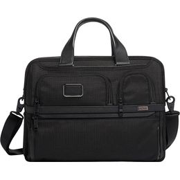 Tumi Businesstasche, Laptopfach, Logo-Emblem, uni, schwarz