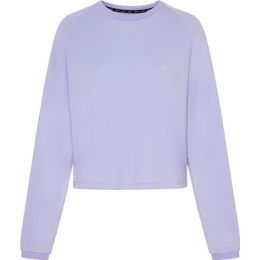 JOOP! Sporty Elegance Sweatshirt, Stickerei, Langarm, für Damen, lila, L
