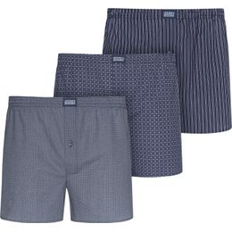 Jockey® Pure Cotton Comfort Boxershorts, 3er-Pack, für Herren, blau, M