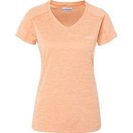 Columbia T-Shirt, V-Ausschnitt, für Damen, orange, XL
