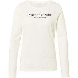 Marc O'Polo Marc O'Polo Schlafanzug-Oberteil, Bio-Baumwolle, Rundhals, für Damen, weiß, M