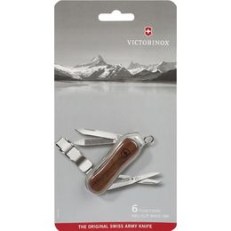 Victorinox Taschenmesser "Nail Clip Wood 580, 6 Funktionen, braun