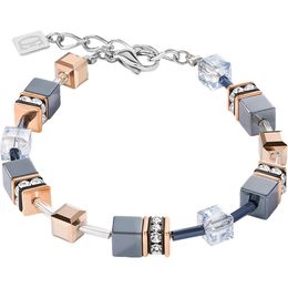 CŒUR DE LION Damen Armband "4015/30-0730", Edelstahl, blau