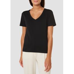 Marc O'Polo Marc O'Polo T-Shirt, V-Ausschnitt, für Damen, schwarz, XL