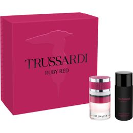 Trussardi Ruby Red, Duftset (Eau de Parfum 60 ml, Bodylotion 125 ml), Damen, pudrig, KLAR