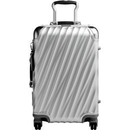 Tumi 4-Doppelrollen-Trolley, Hartschale, Anhänger, uni, silber