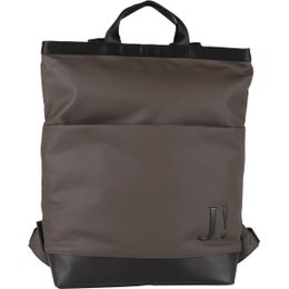 JOOP! Rucksack "Falk", Laptopfach, gummiertes Logo, grün