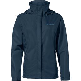 Vaude Escape Light Regenjacke, atmungsaktiv, winddicht, für Damen, blau, 46