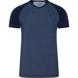 Jockey® T-Shirt, feuchtigkeitsregulierend, meliert, für Herren, blau, L