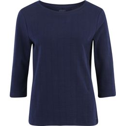 Olsen Shirt, 3/4-Arm, Rundhals, für Damen, blau, 36