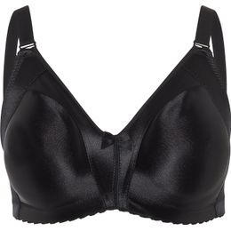 Naturana Soft-Bh, Breite Träger, Schleife, für Damen, schwarz, 90C