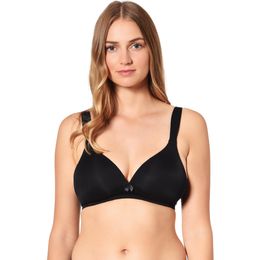 Naturana Soft-BH, schmale Träger, für Damen, schwarz, 80A