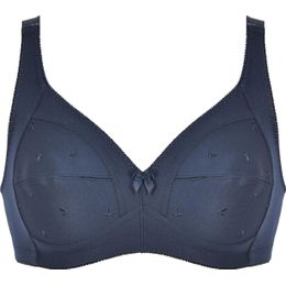 Naturana Soft-BH, uni, Schleifenapplikation, für Damen, blau, 100D