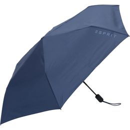 Esprit Regenschirm, einfarbig, für Damen und Herren, blau, 99