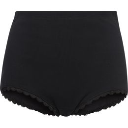 Naturana Shapewear-Slip, hoher Bund, uni, für Damen, schwarz, 80